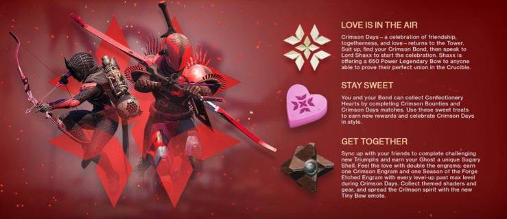Destiny 2 Crimson Days Details Leak in Datamined Image