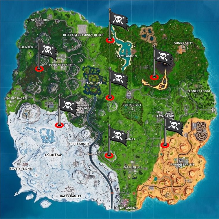 Fortnite: Where to Find All Pirate Camps