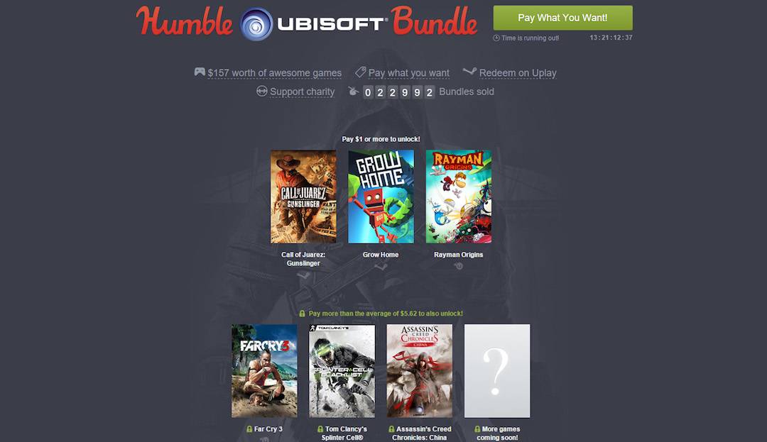 Humble Ubisoft Bundle Encore Includes Division, Assassin's Creed