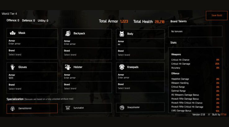 Division 2 Build Calculator Let's You Plan Your Best Build