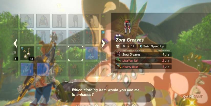 Breath of the Wild: How to Find & Upgrade The Zora Set