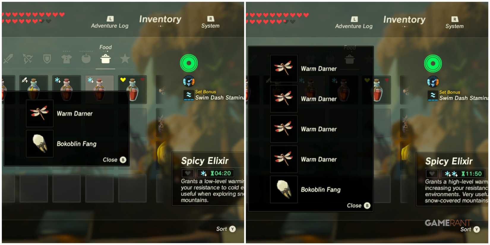 Zelda: BotW - All Elixir Recipes
