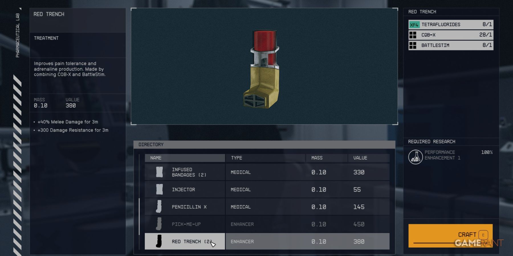 Starfield Best Aid Items To Craft