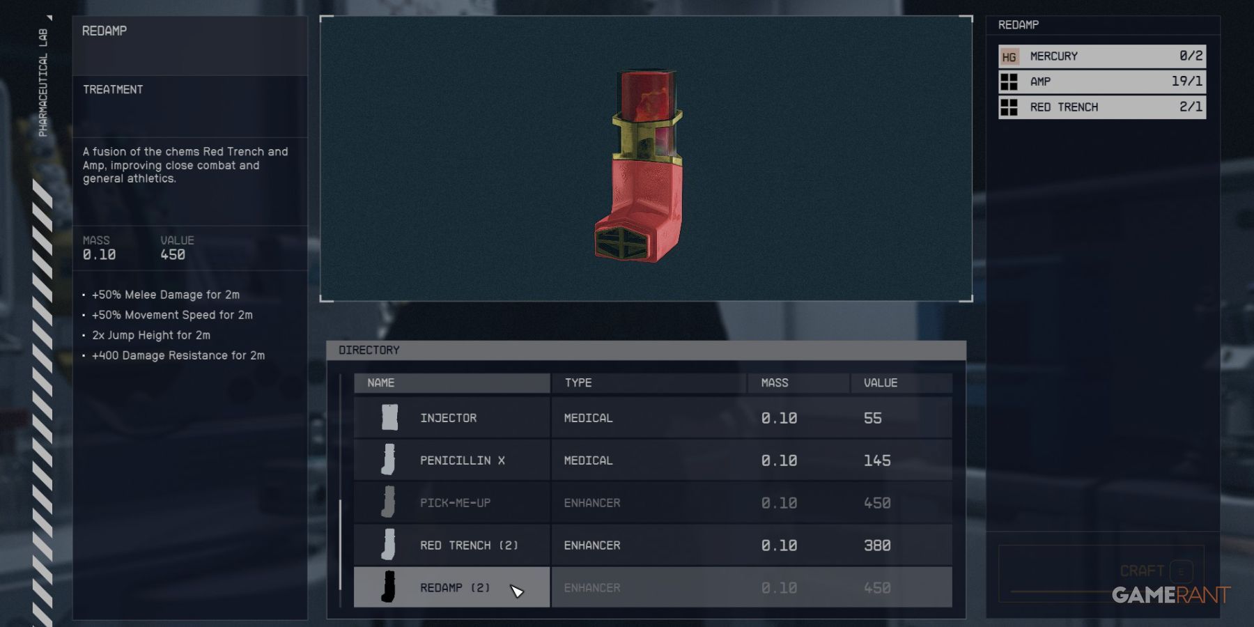 Starfield Best Aid Items To Craft