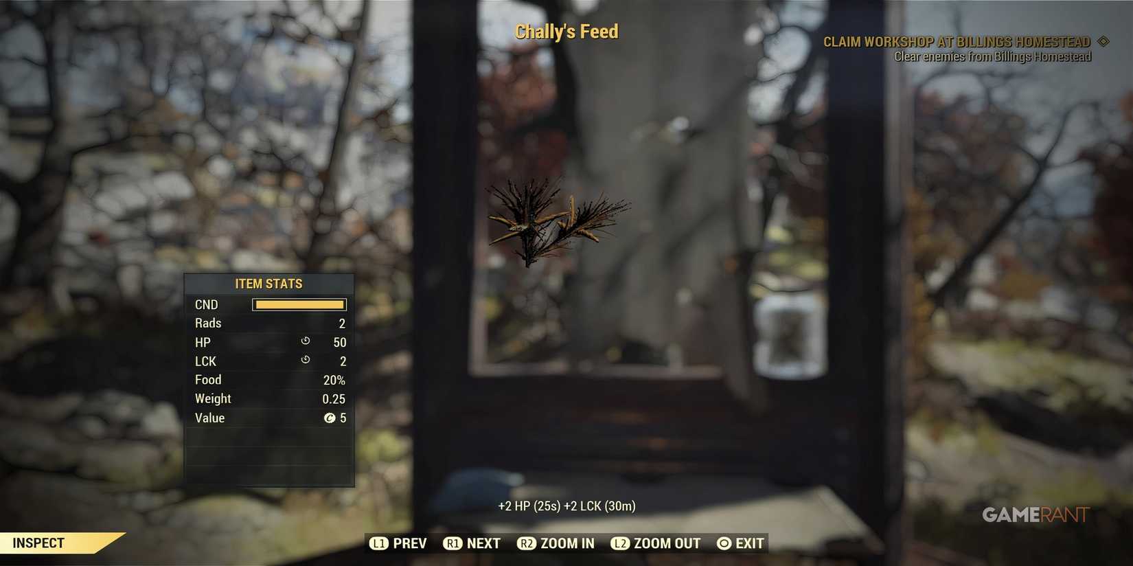 Fallout 76: How To Make Chally's Feed