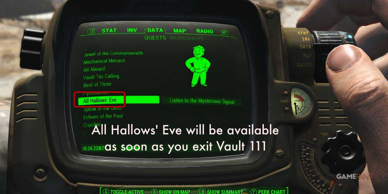 Fallout 4: What is the Door Code in All Hallows' Eve?
