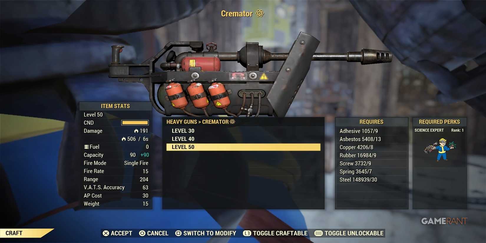 Reasons Why The Cremator Is Worth Using In Fallout 76