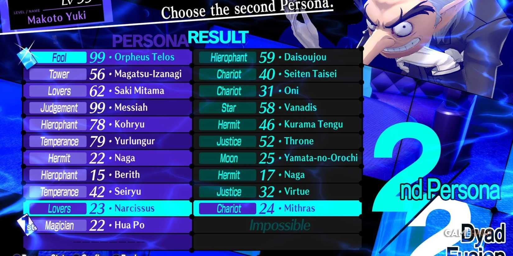 How to Fuse Mithras in Persona 3 Reload