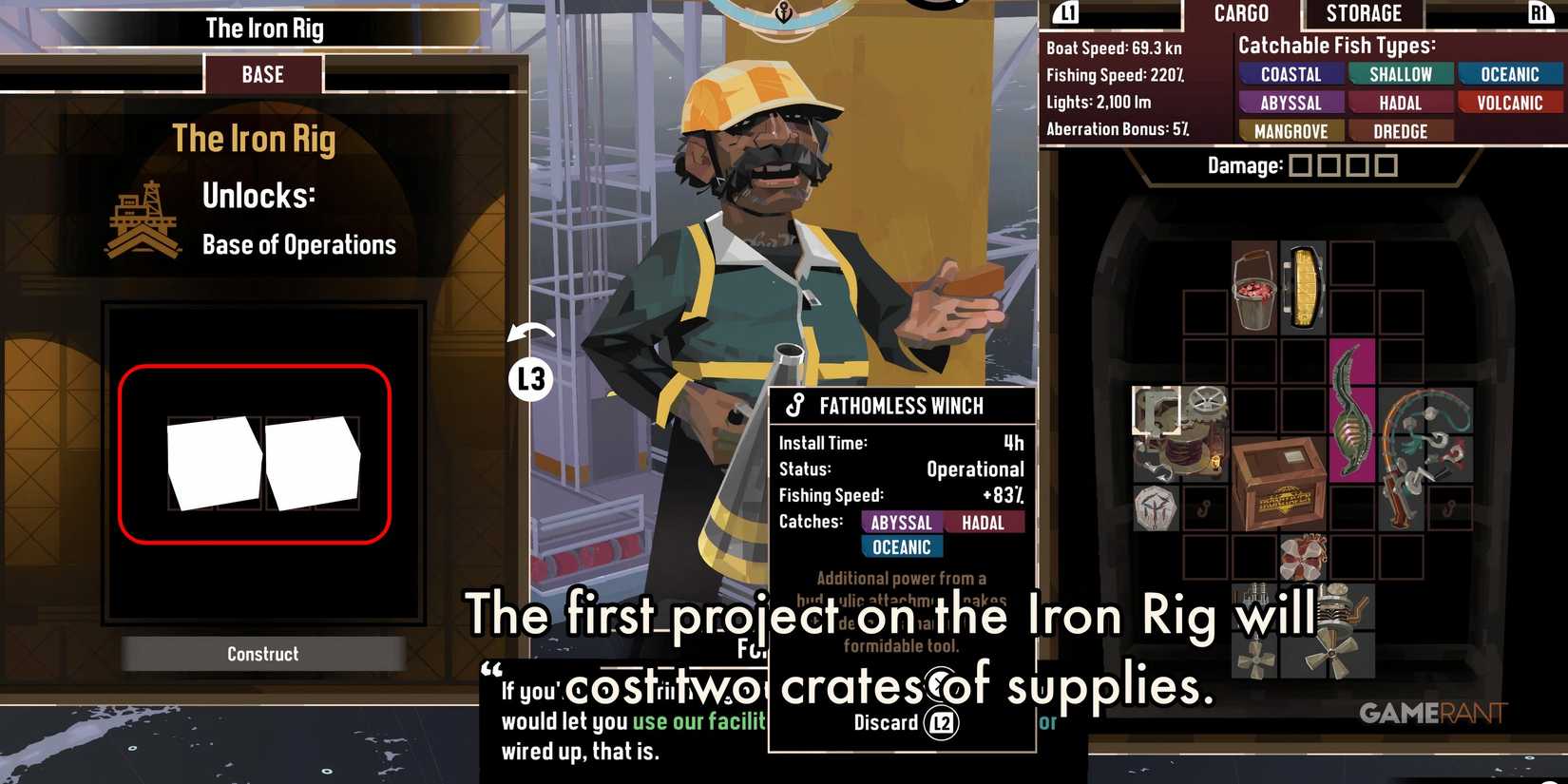 How to Start the Iron Rig DLC in Dredge