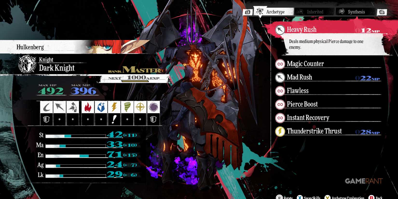 Best Archetypes For Hulkenberg In Metaphor: ReFantazio