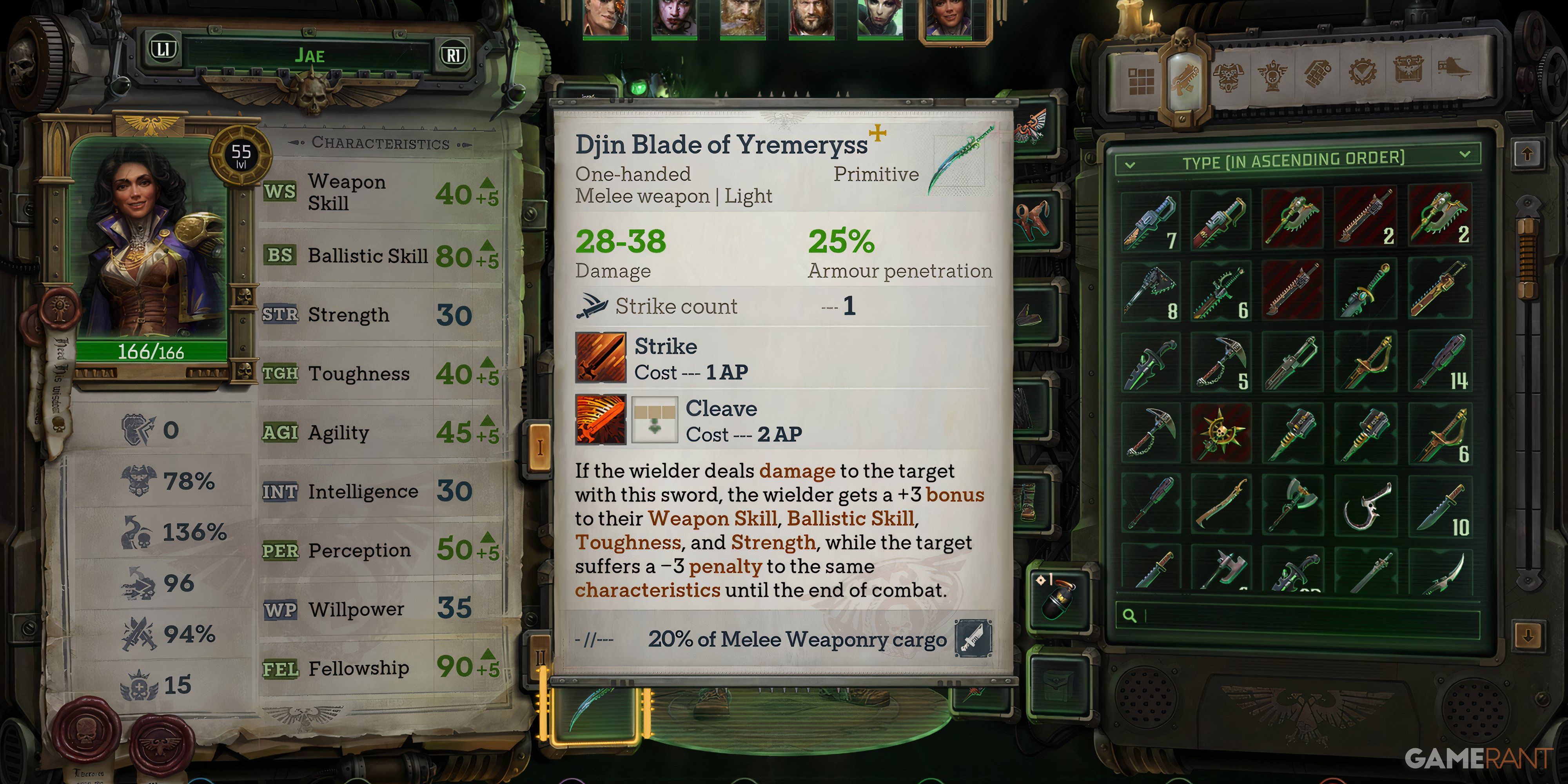 Best One-Handed Melee Weapons In Warhammer 40K: Rogue Trader