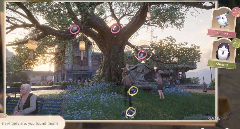 Shirtcat and Ambird Locations in Infinity Nikki (Animal Trail)