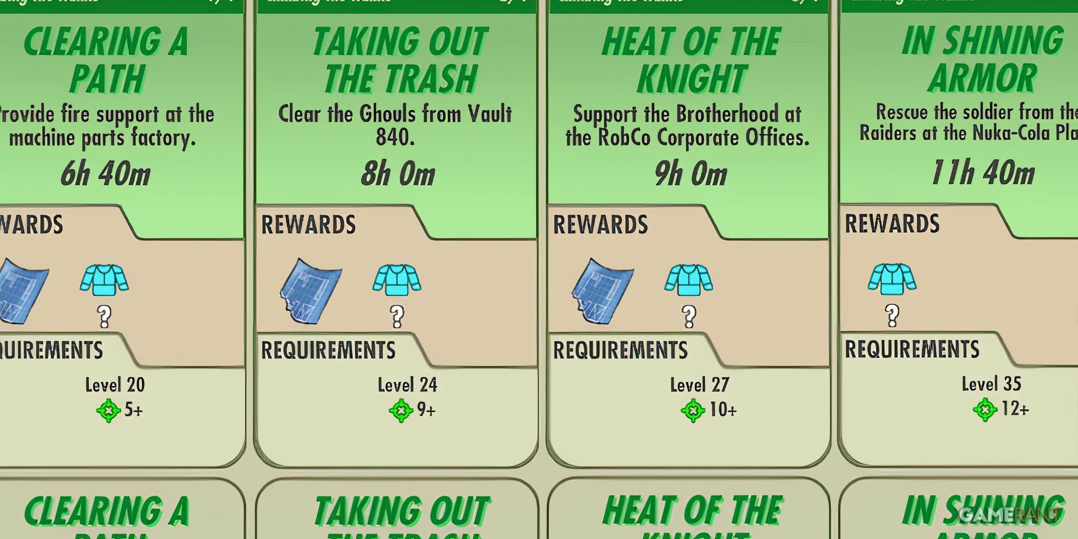 Best Quests in Fallout Shelter