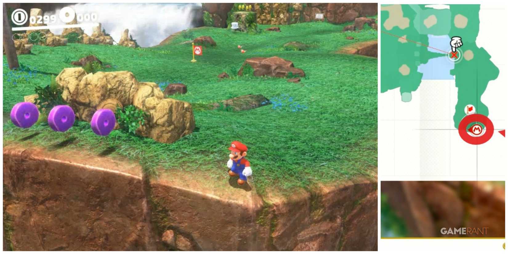 Super Mario Odyssey: Cascade Kingdom Purple Coin Locations