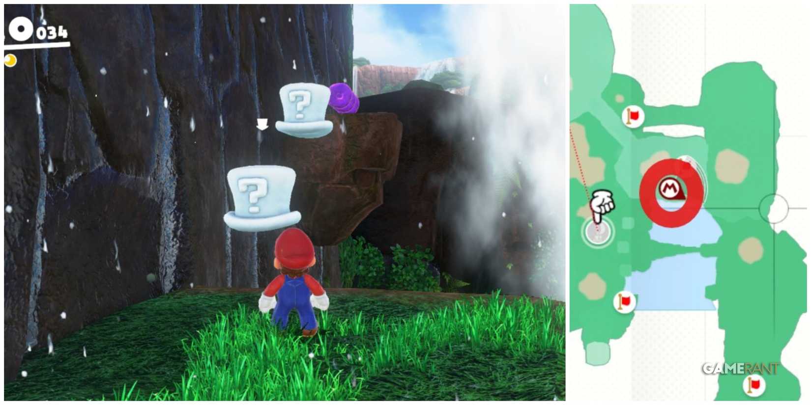 Super Mario Odyssey: Cascade Kingdom Purple Coin Locations