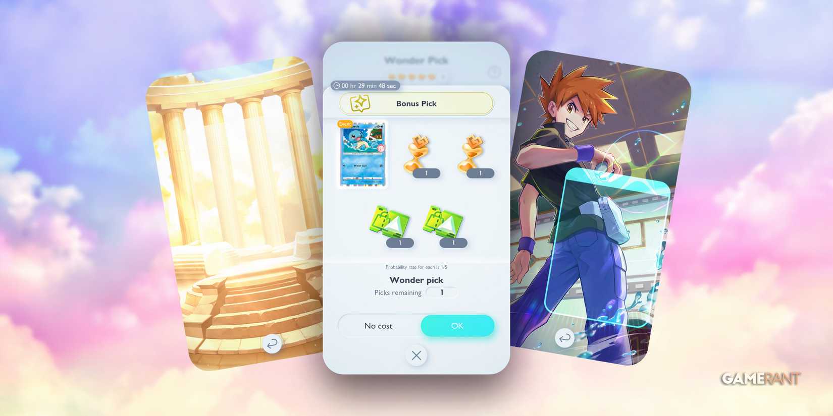 Pokemon Pocket: Wonder Pick Part 1 & 2 (Squirtle & Charmander)