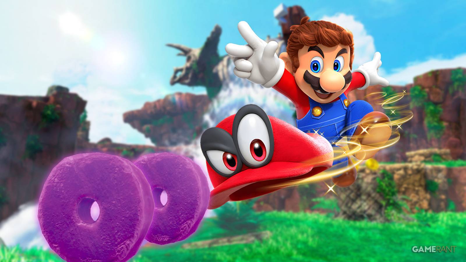 Super Mario Odyssey: Cascade Kingdom Purple Coin Locations