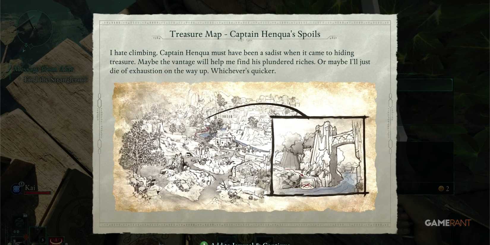 Treasure Map – Captain Henqua's Spoils Solution in Avowed