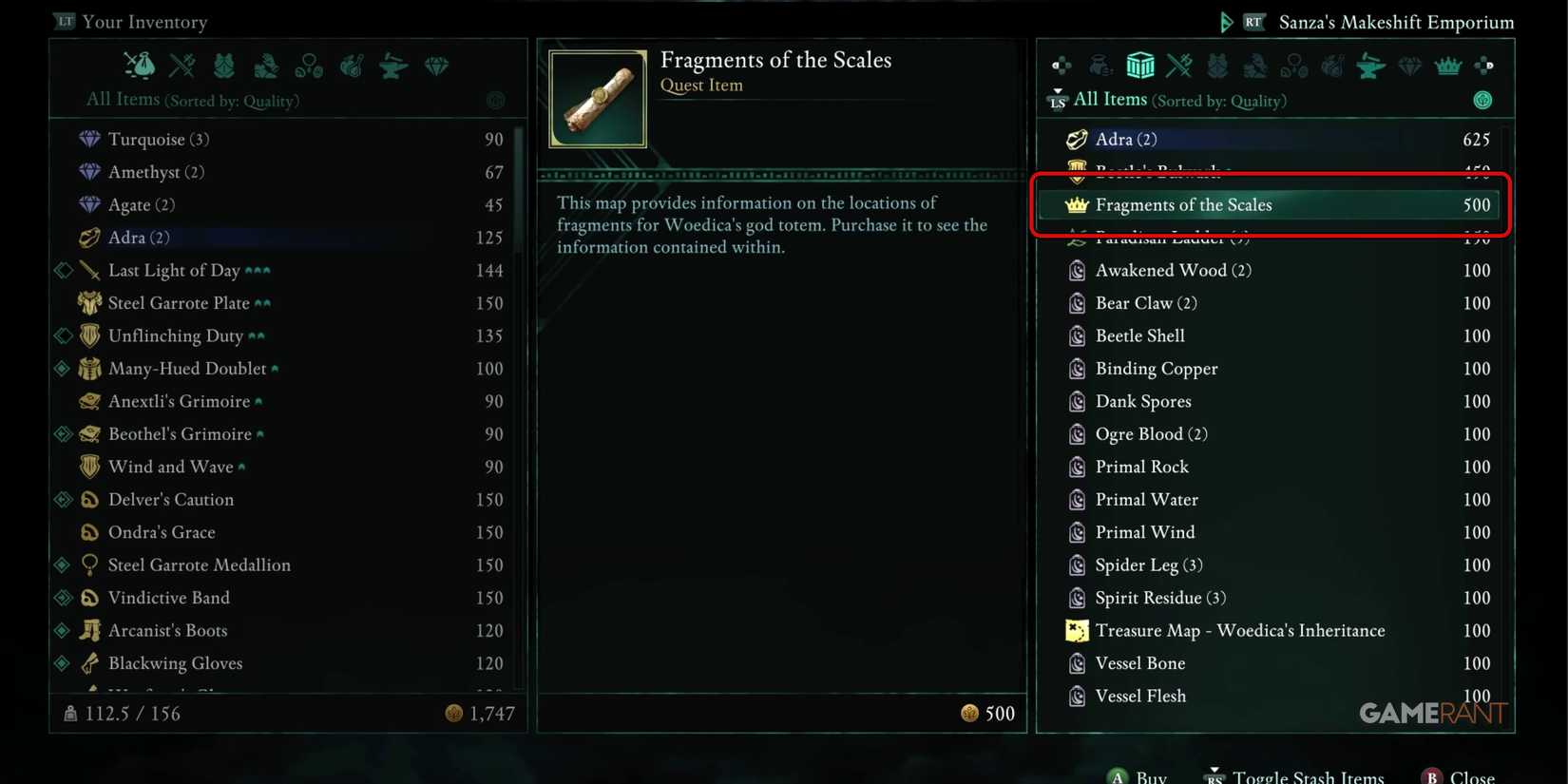 Woedica Totem Base Required Meaning in Avowed