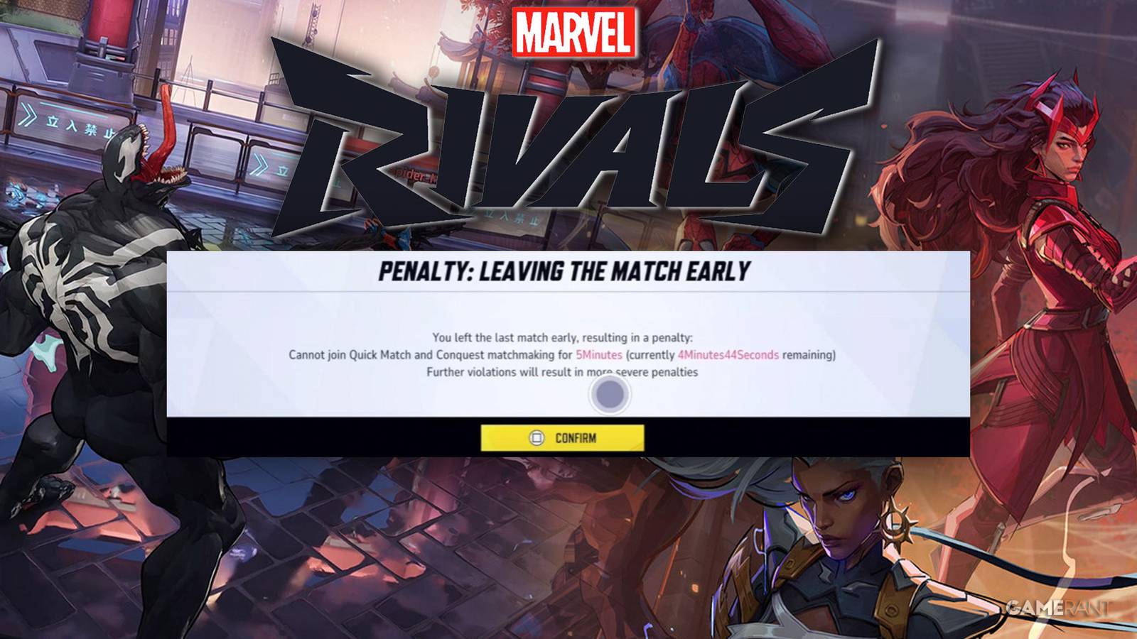 Marvel Rivals' Quit Penalty is a Necessary Evil