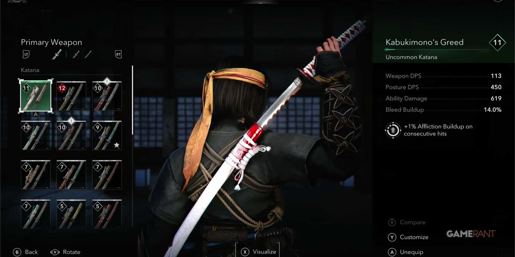 The Best Early Game Weapons for Naoe in Assassin's Creed Shadows