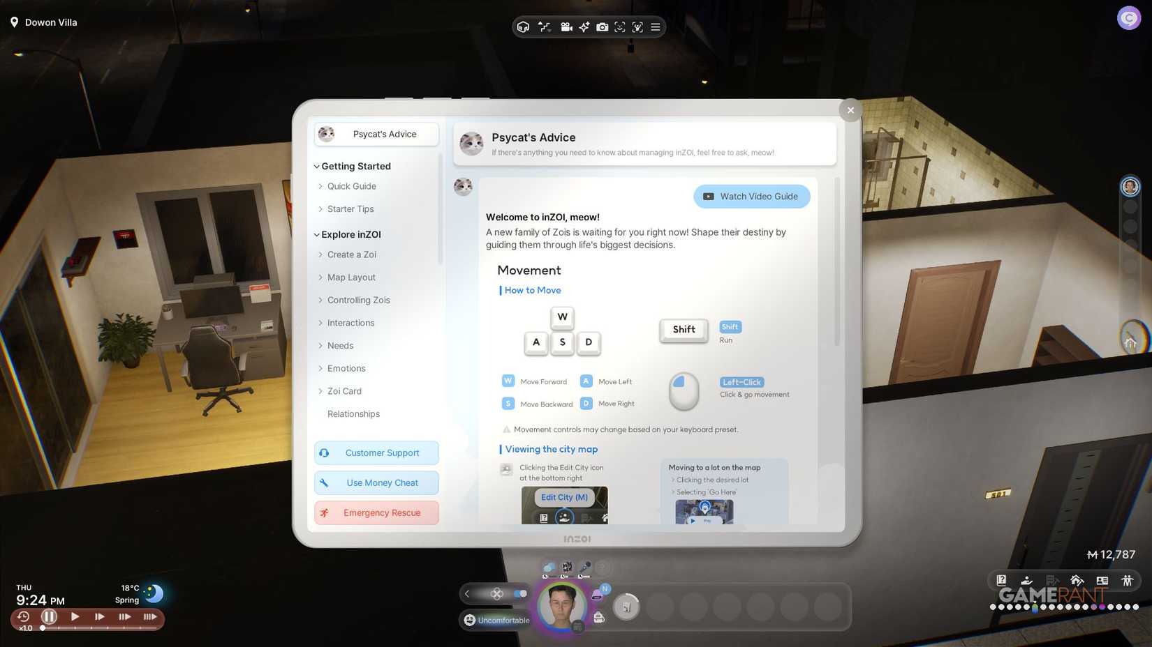Controls & Hotkeys For InZOI