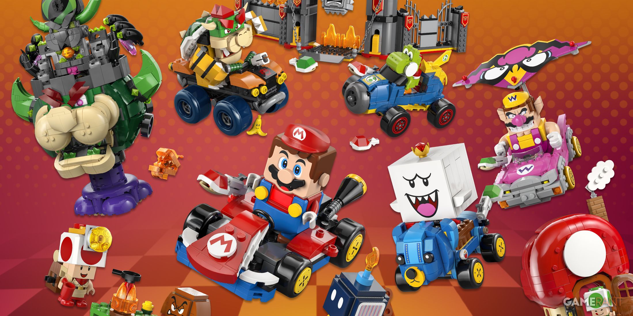 New LEGO Super Mario Sets Include Iconic Mario Kart Tracks, Karts, and More