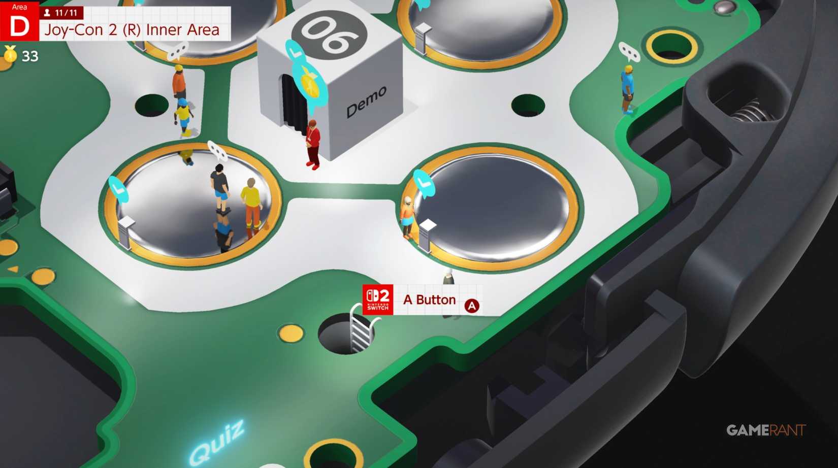 All Stamps and Quiz Answers in Area D of Welcome Tour