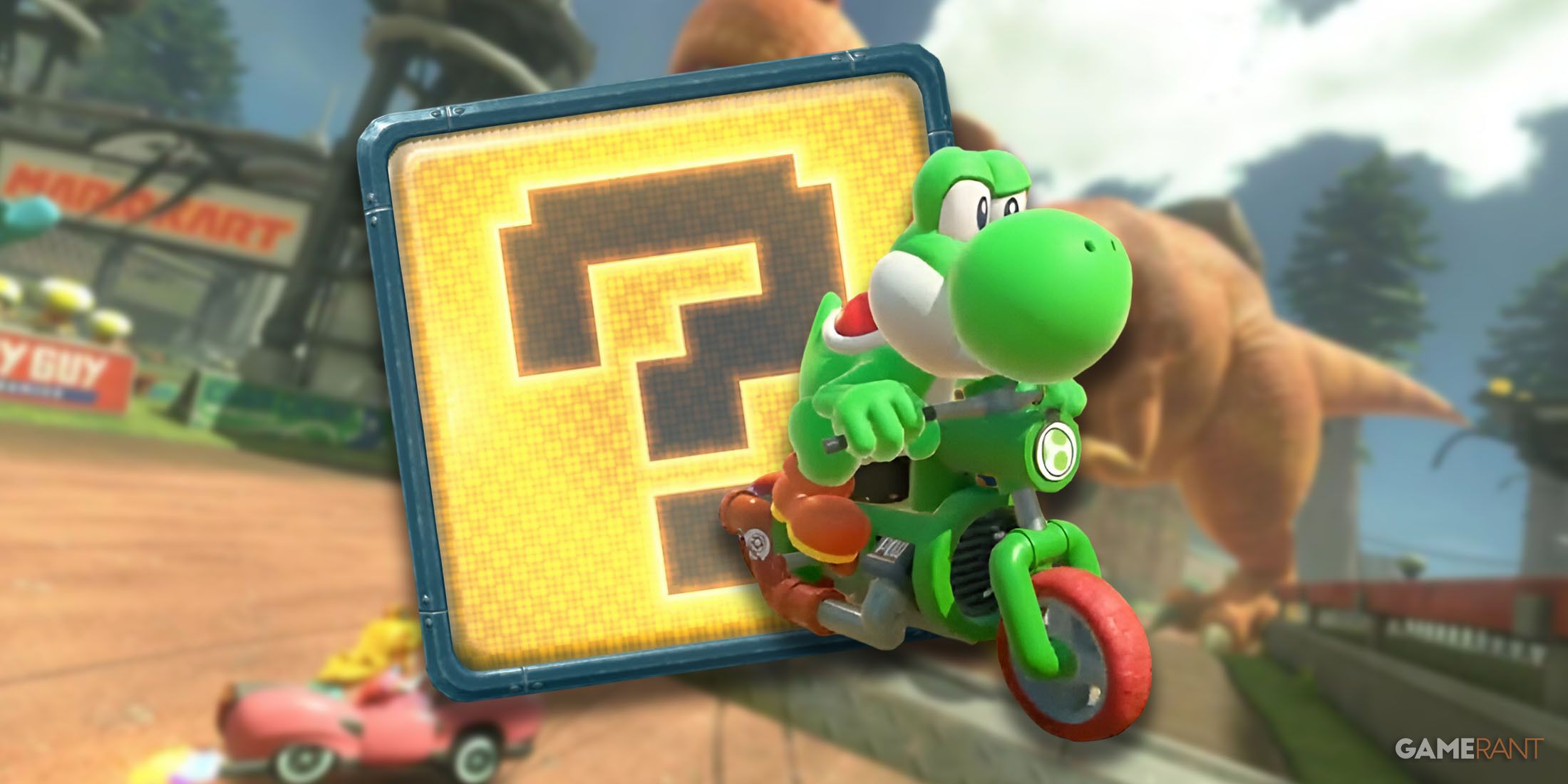 All ? Panels in Dino Dino Jungle (Mario Kart World)