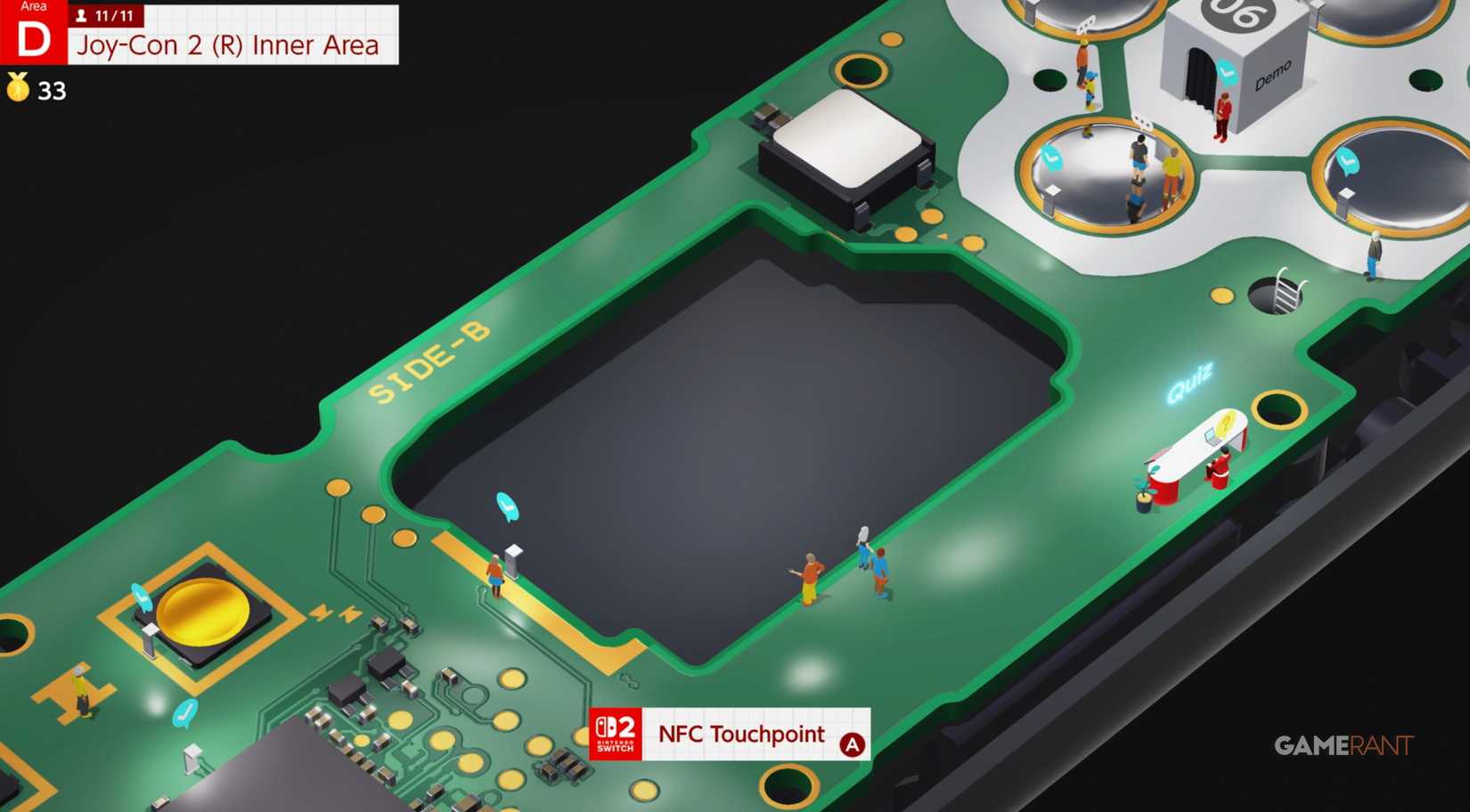 All Stamps and Quiz Answers in Area D of Welcome Tour