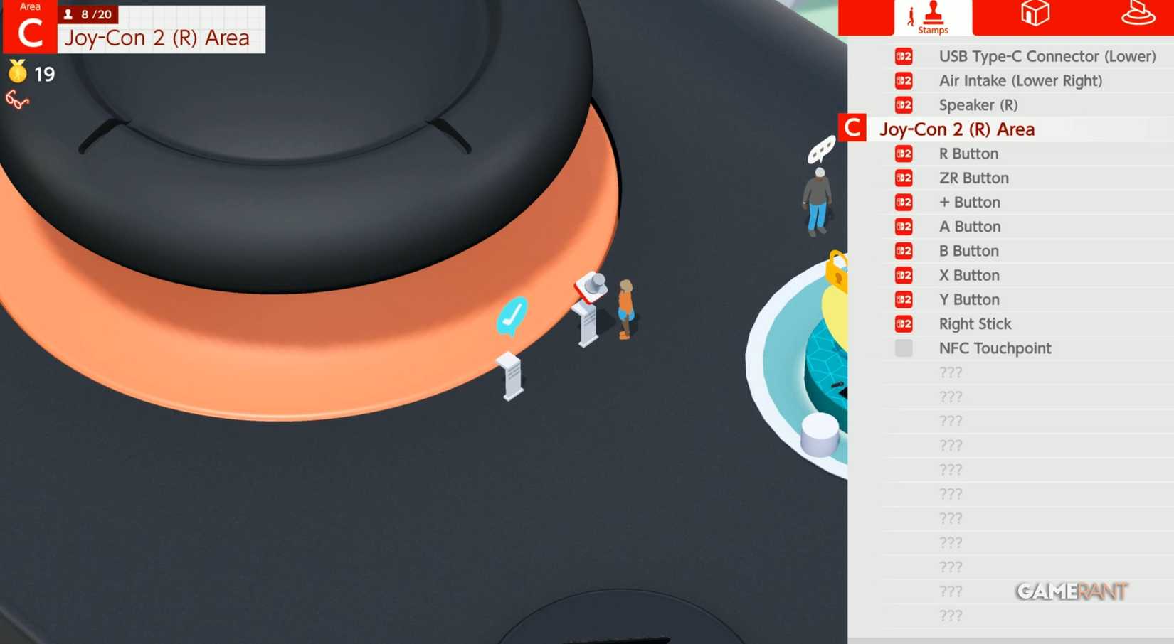 Welcome Tour Stamps and Quizzes in Area C