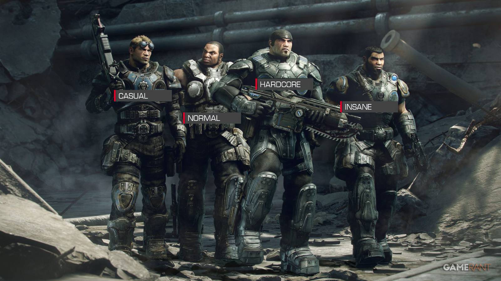 Best Gears of War Reloaded Difficulty Settings and Differences