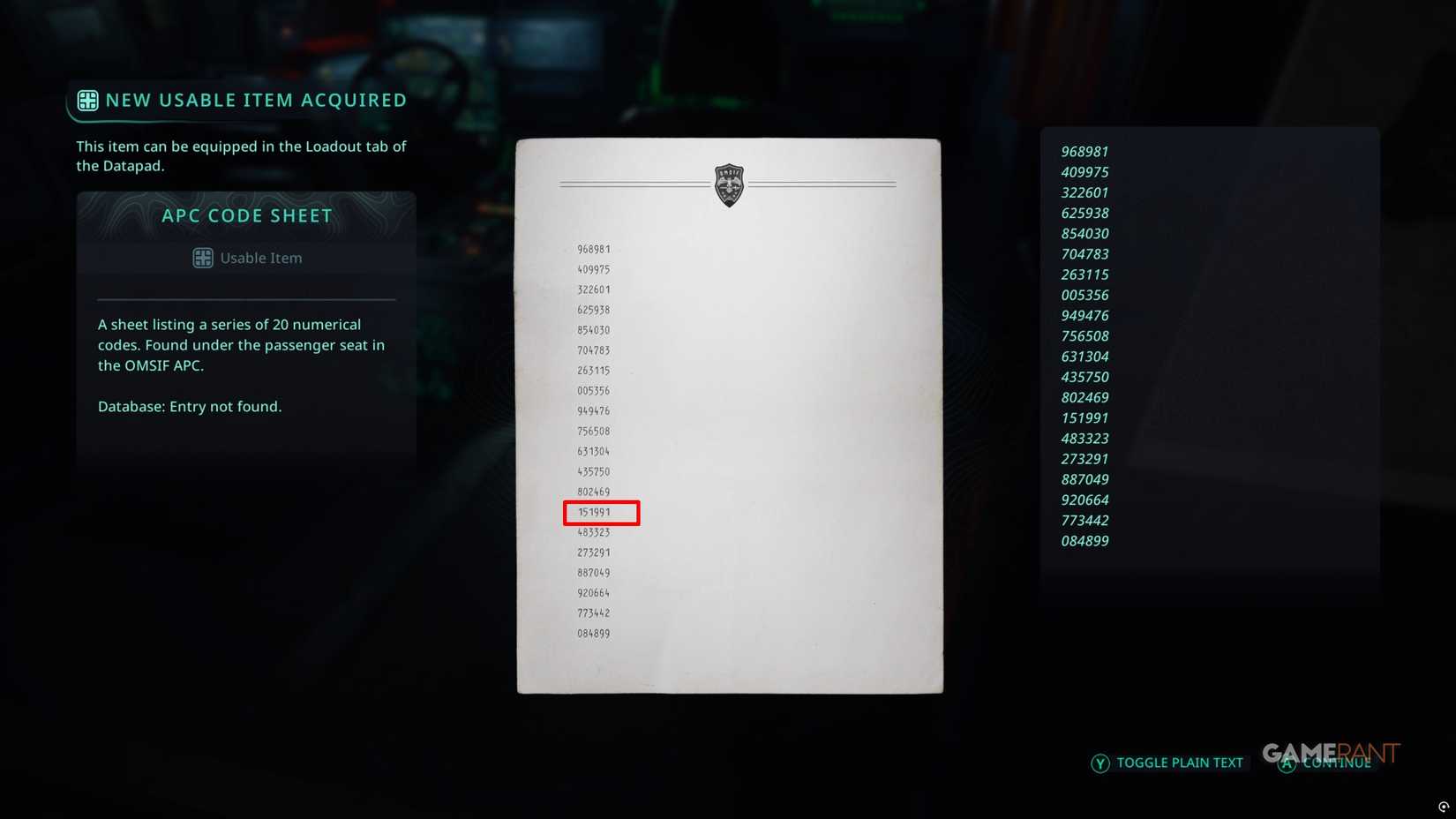 How to Open Military Camp Gate in Hell Is Us (APC Safe Code)