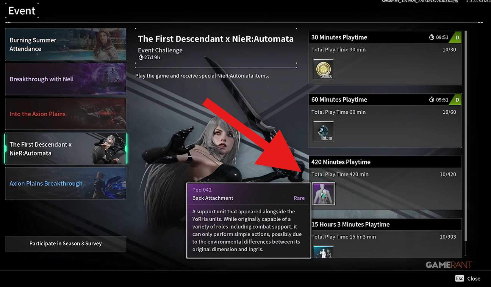 How to Get the NieR Automata Skins and Cosmetics in The First Descendant