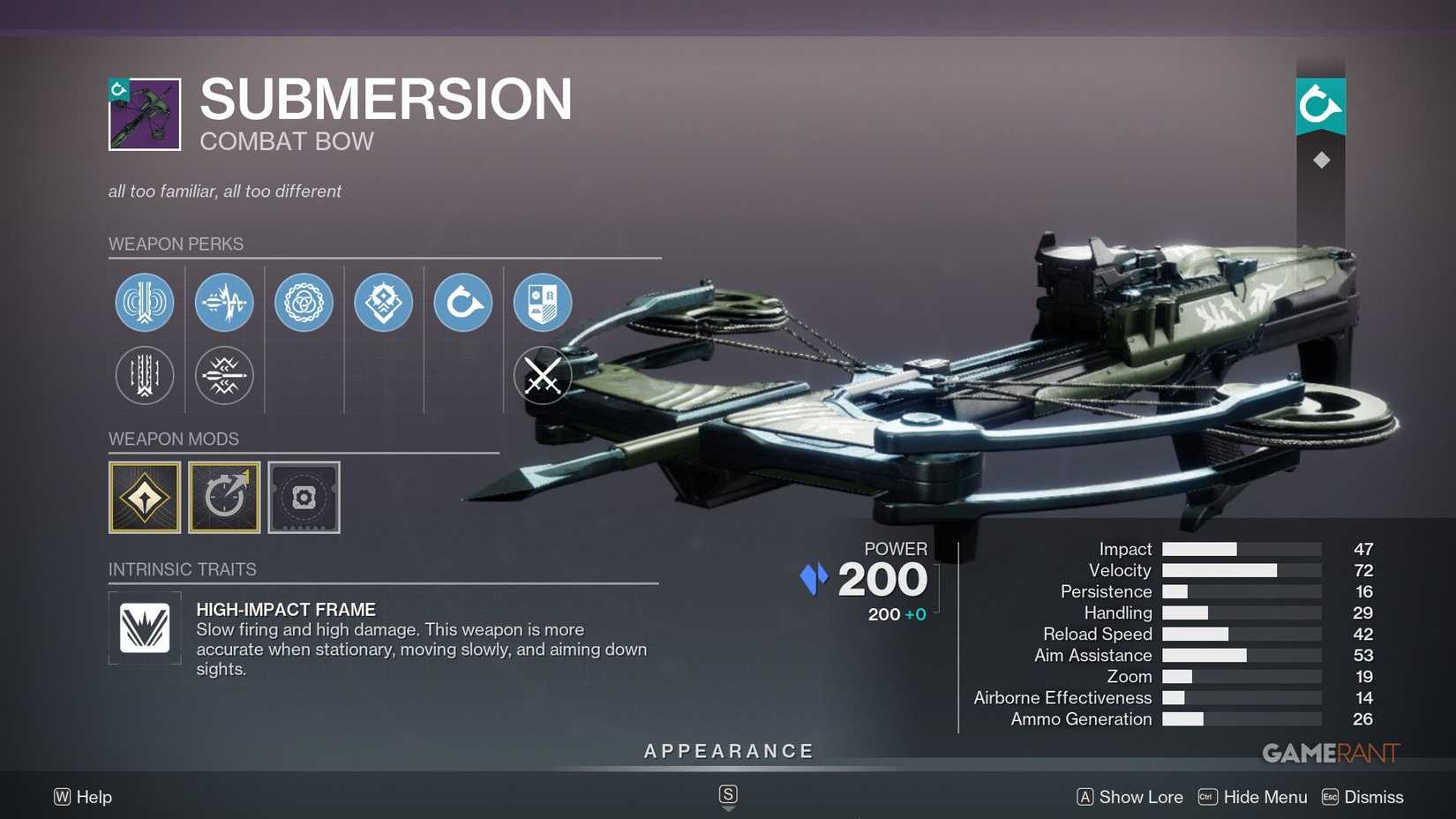 How to Get the Submersion God Roll In Destiny 2