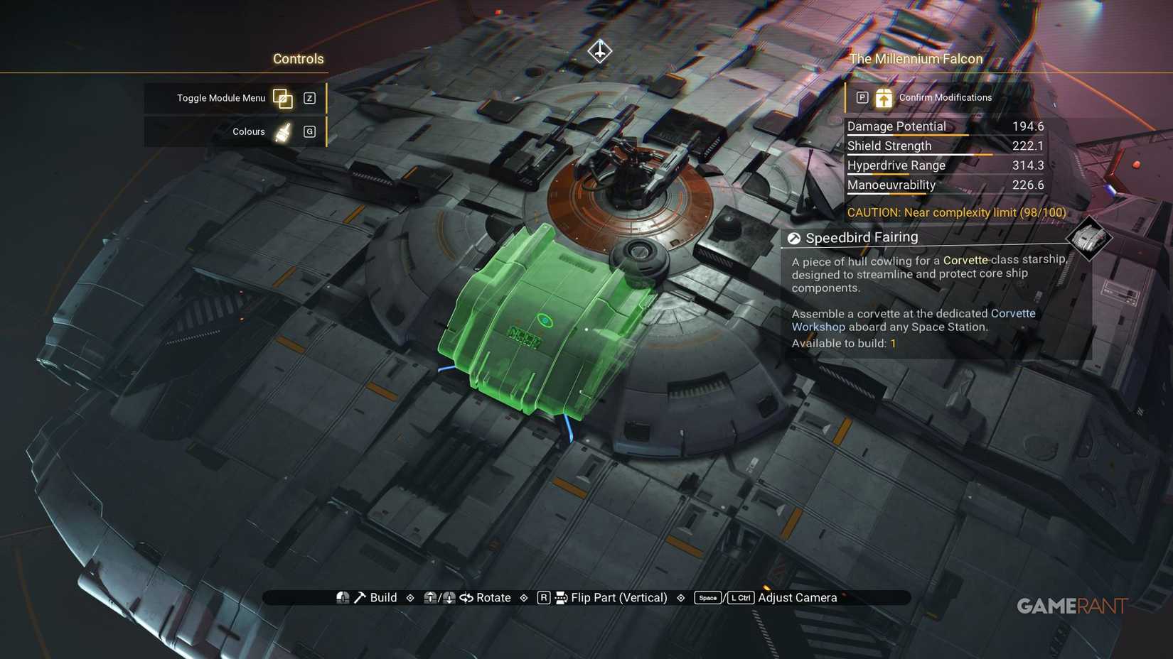 How to Build The Millennium Falcon Corvette in No Man's Sky