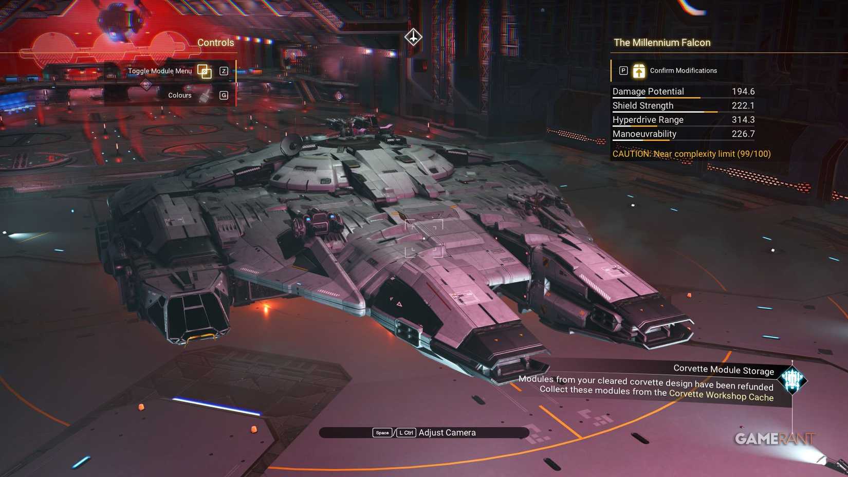 How to Build The Millennium Falcon Corvette in No Man's Sky