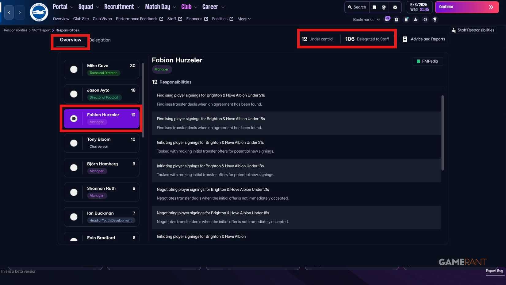 How to Delegate in Football Manager 26