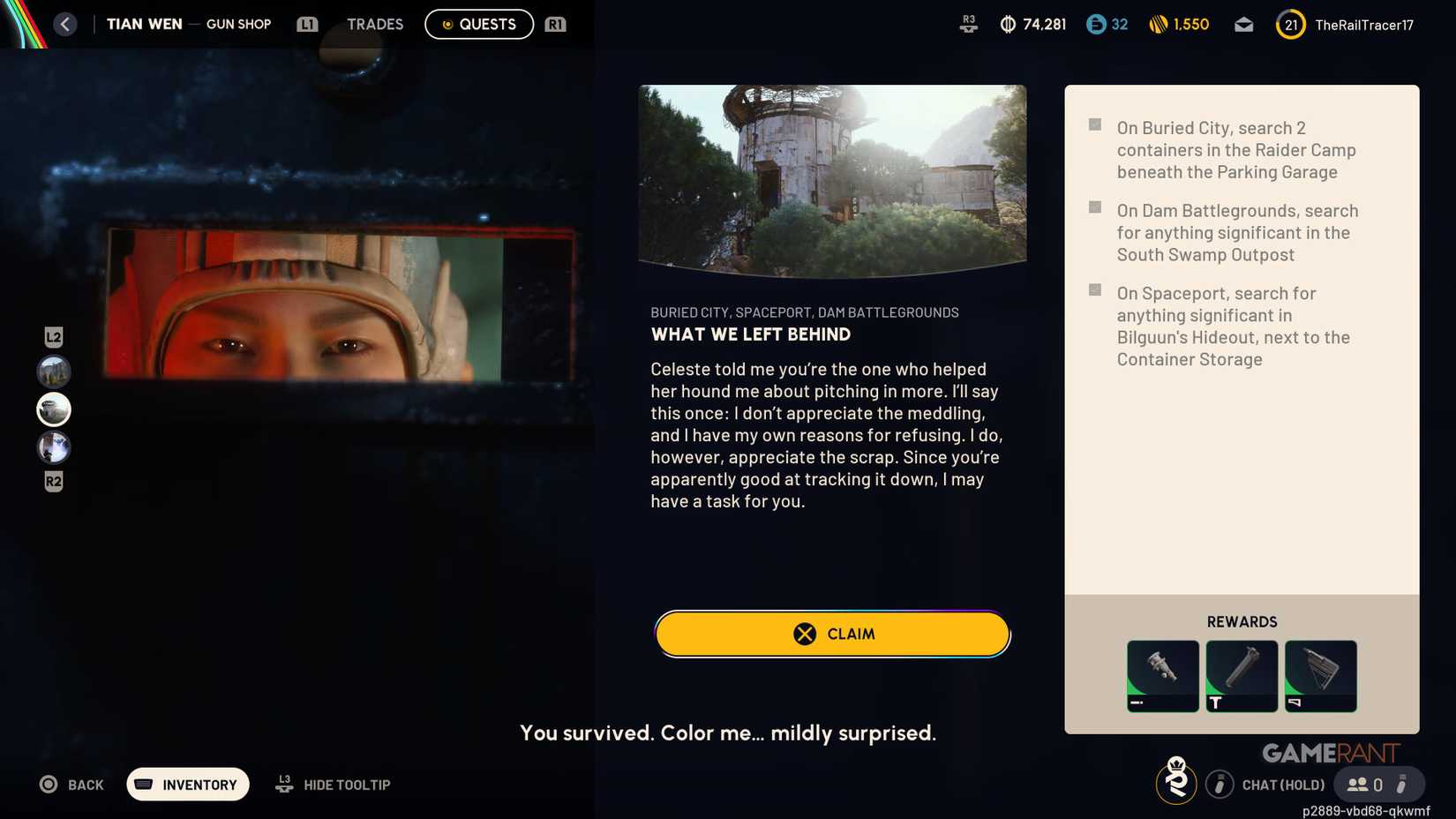 Bilguun's Hideout Location (What We Left Behind Quest) in Arc Raiders