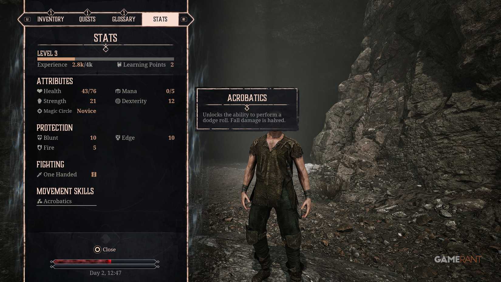 Gothic 1 Remake: How to Unlock Dodge Roll & Reduce Fall Damage