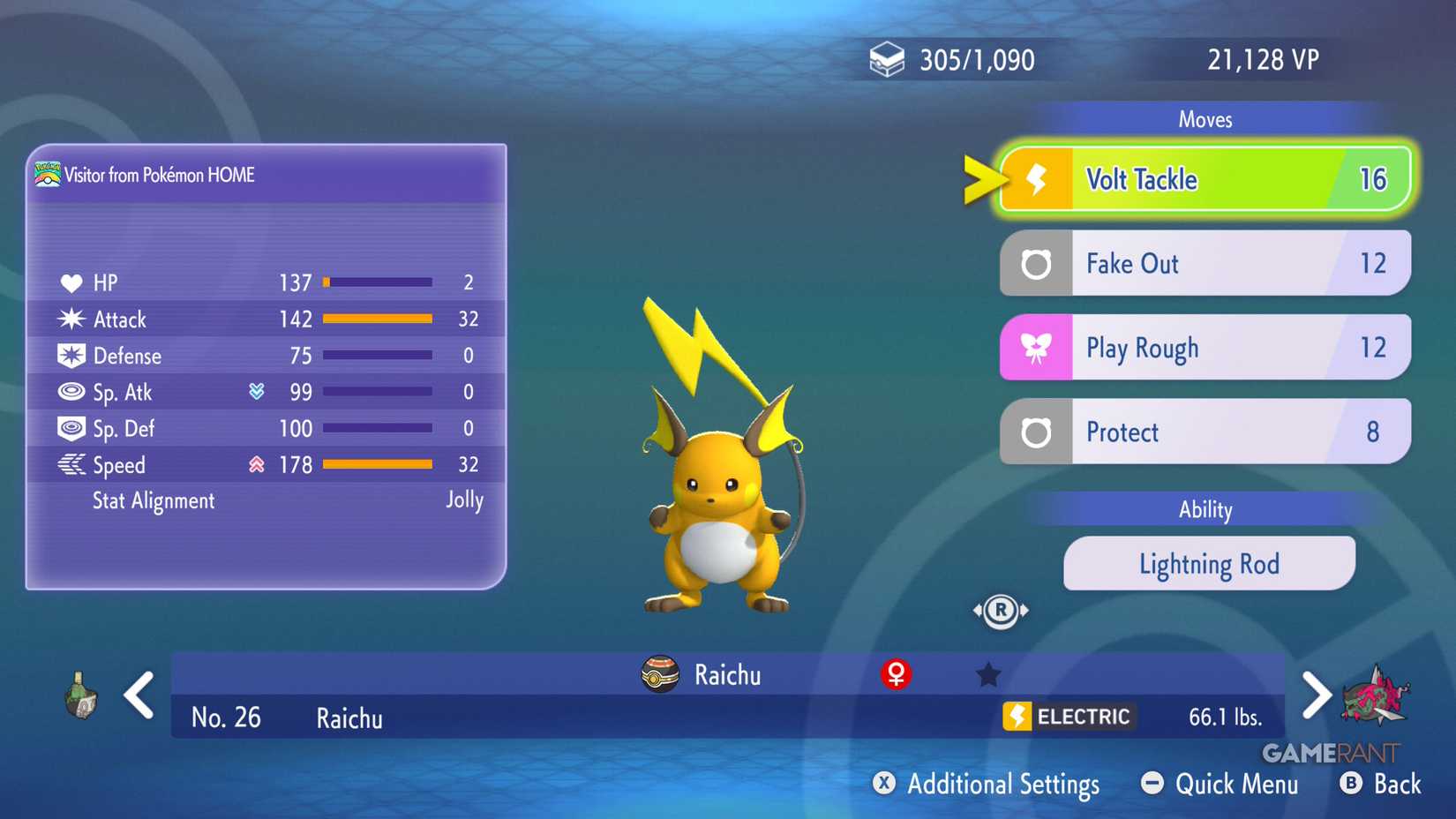 Mega Raichu X Build in Pokemon Champions